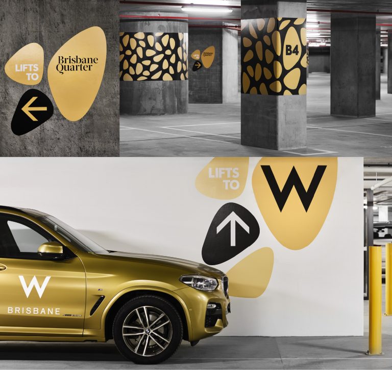 W Brisbane Wayfinding Signage Design - Corlette Design