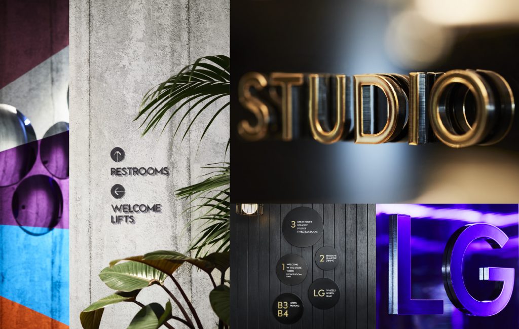 W Brisbane Wayfinding Signage Design - Corlette Design