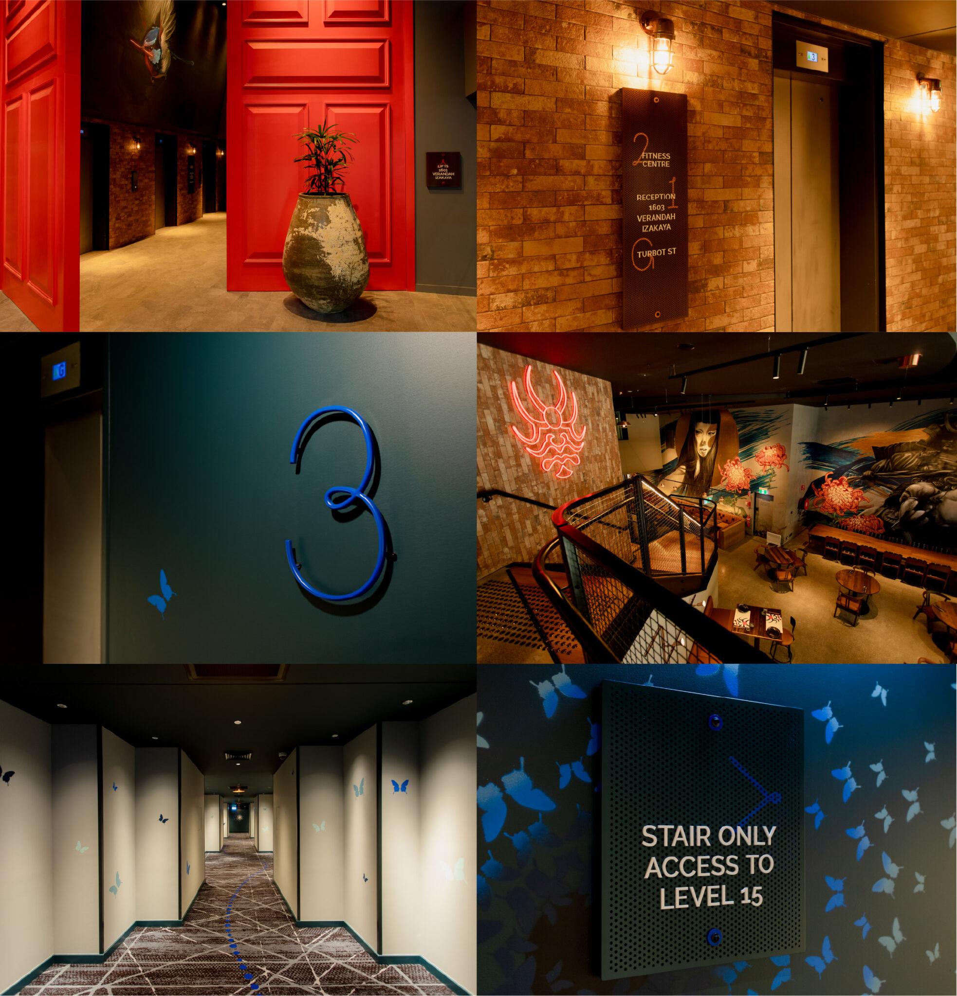 Hotel Indigo Brisbane Signage Design and Wayfinding - Corlette Design